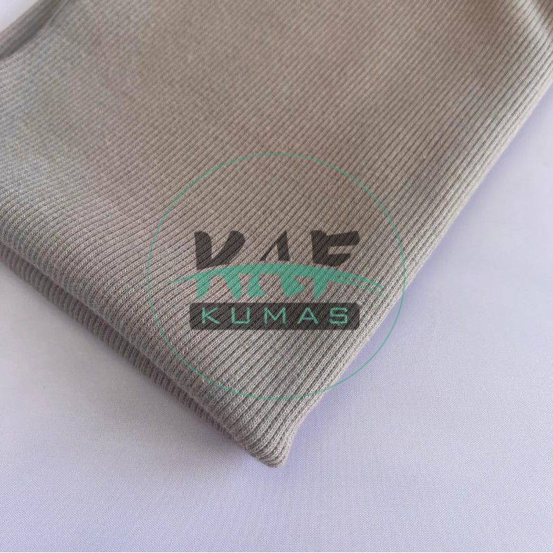 Pamuklu Ribana Kumaş | Kahverengi - RBN_KHV